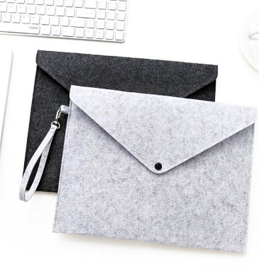 Eco friendly Simple portable felt A4 file bag