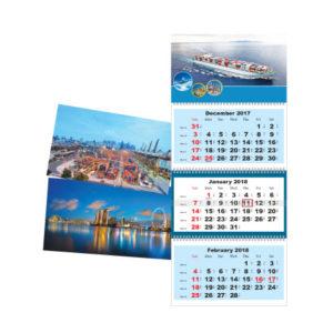 Wall Calendar 3 Fold